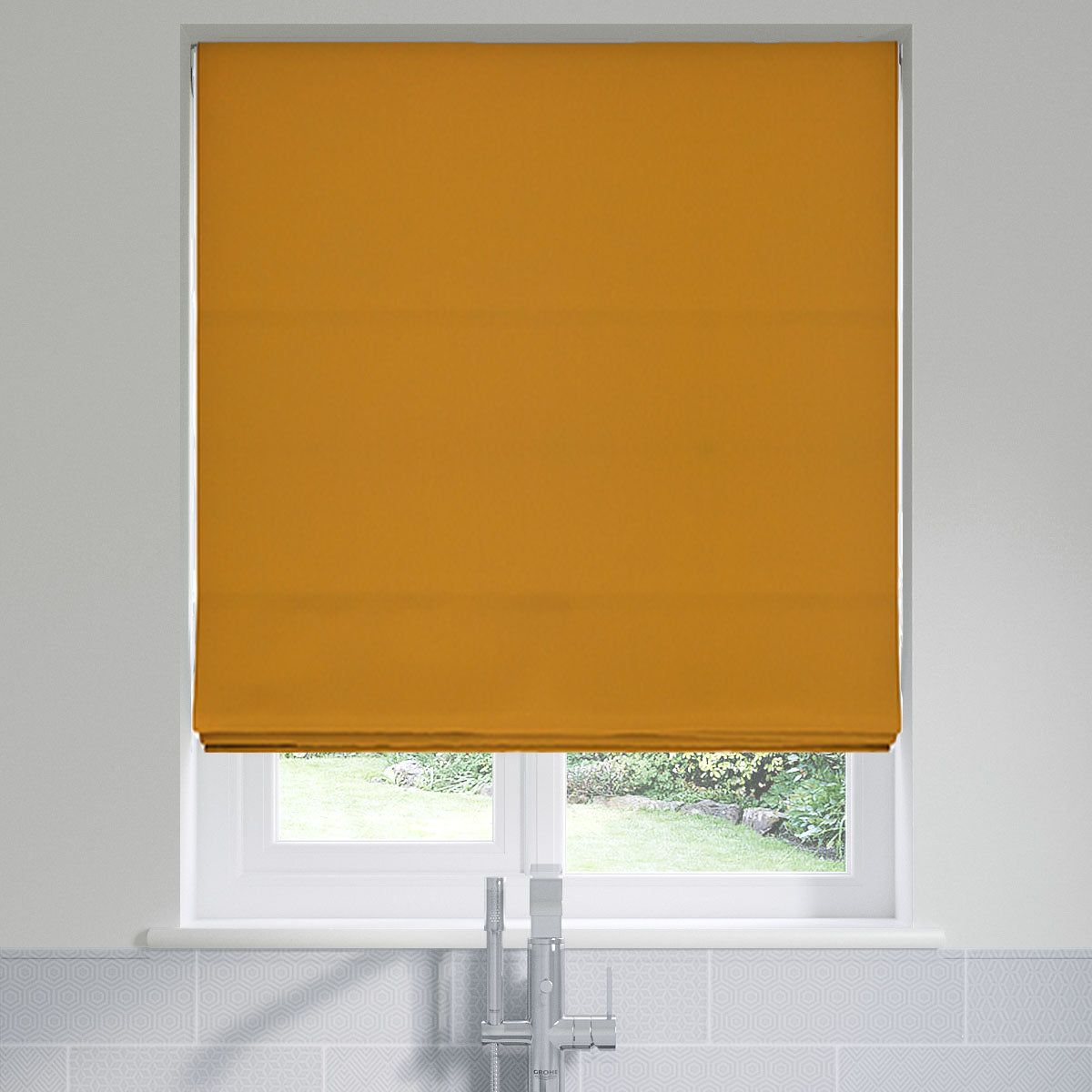 Buy Celeste Saffron Yellow Roman Blinds