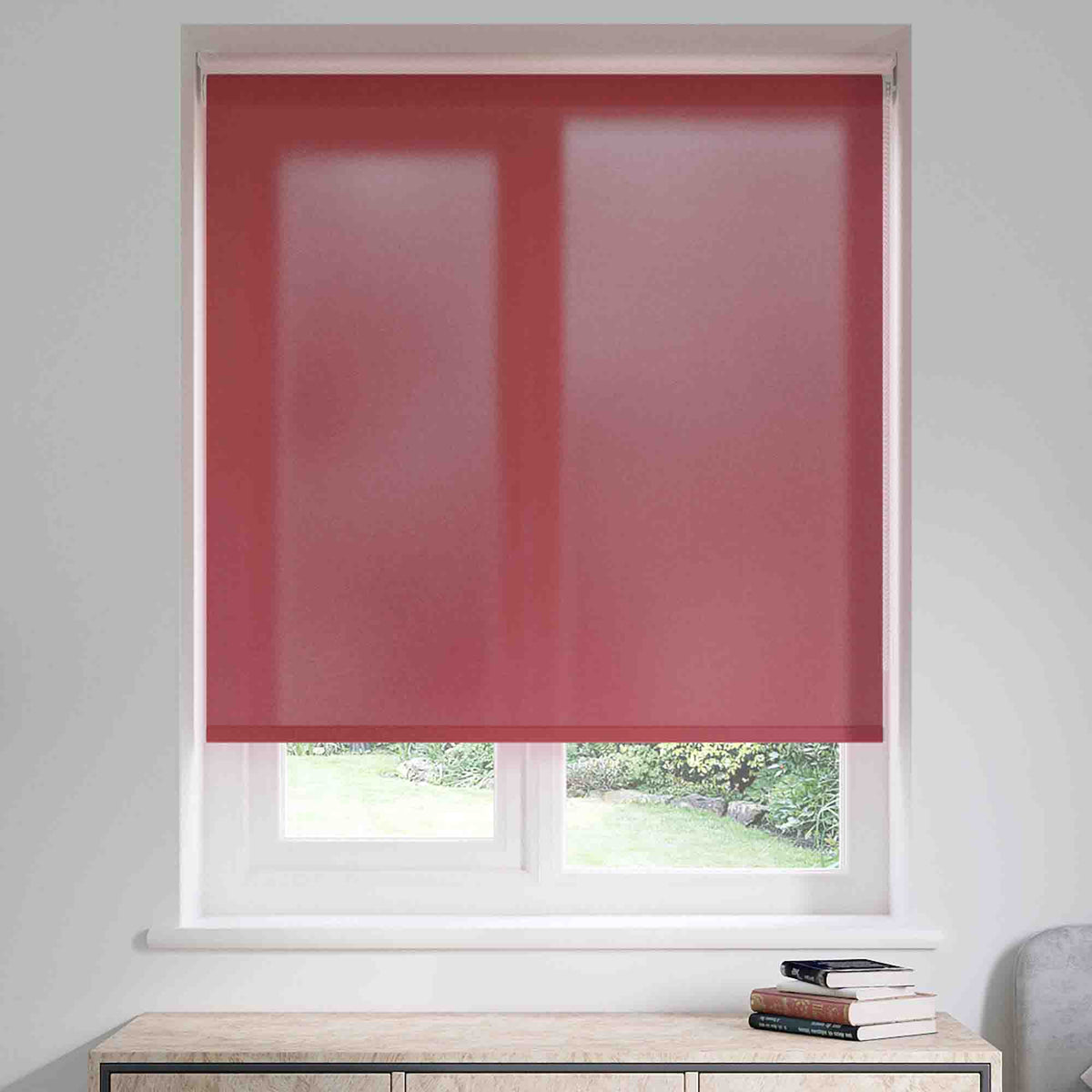 Buy Gemini Crimson Red Roller Blinds – Blinds4You